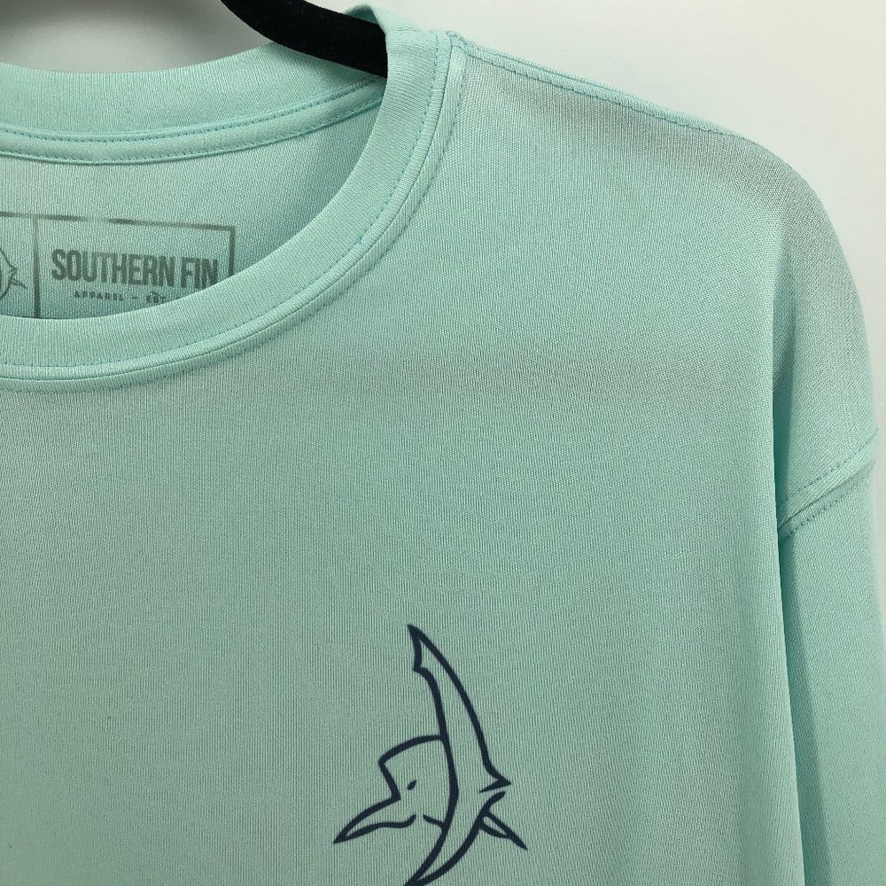 Southern Fin Upf 50 Performance Fishing Shirt - Gem